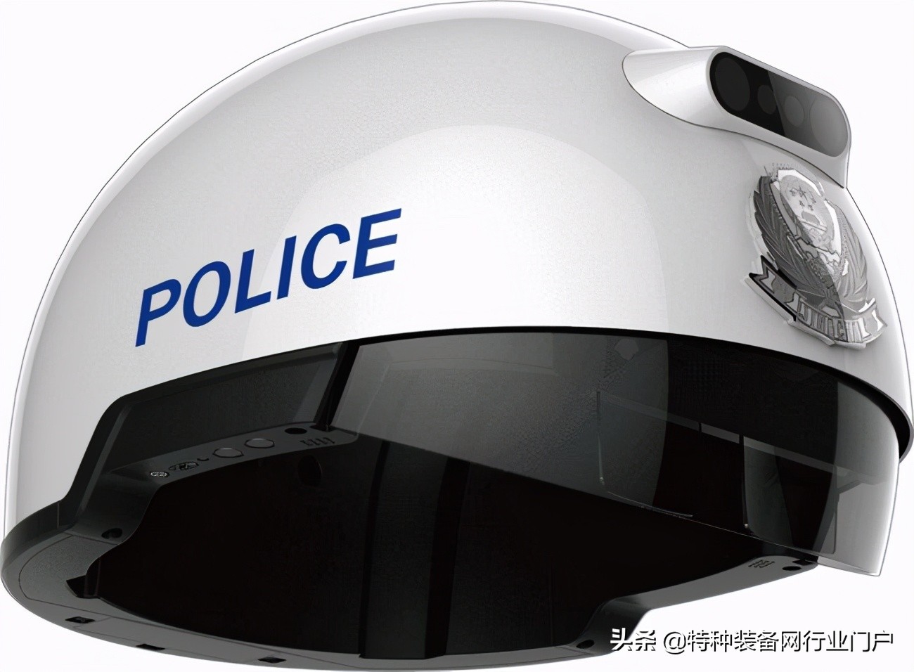 The release of a new generation of police smart helmets makes the front ...
