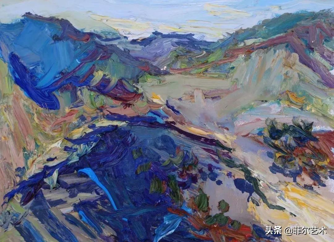 Painter Brian Cote's heavy brushwork oil paintings are bold and ...