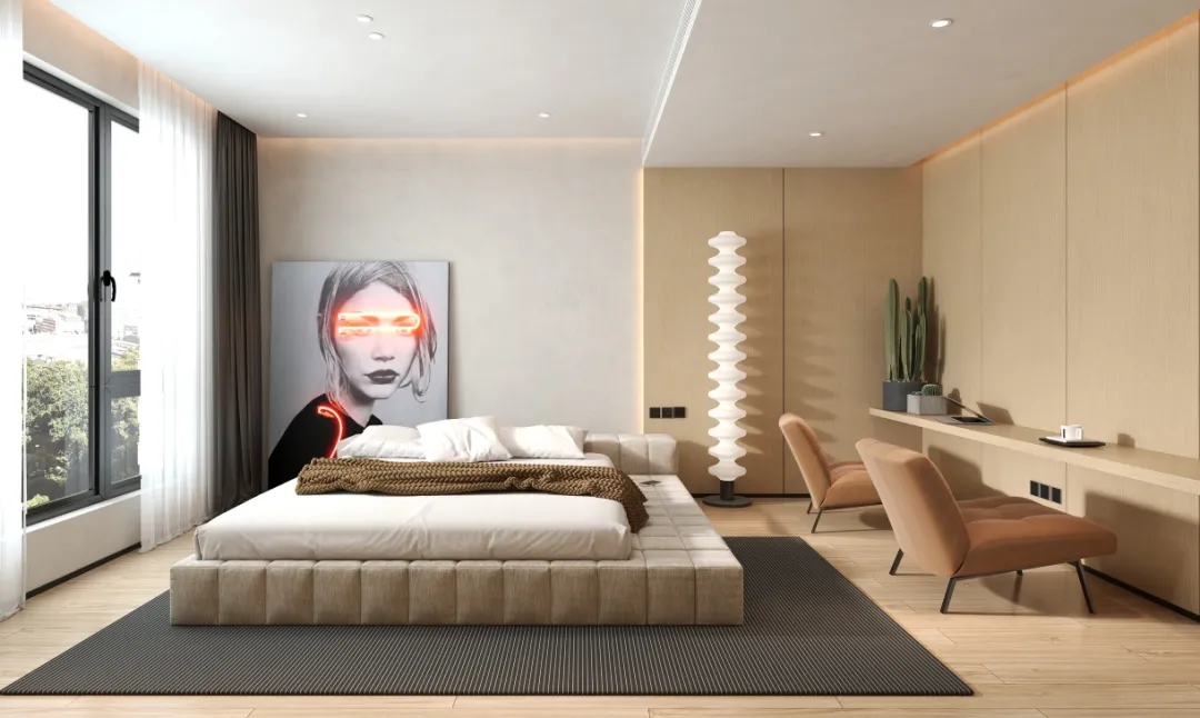 155 square meters with color elegant large flat floor, guest dining ...