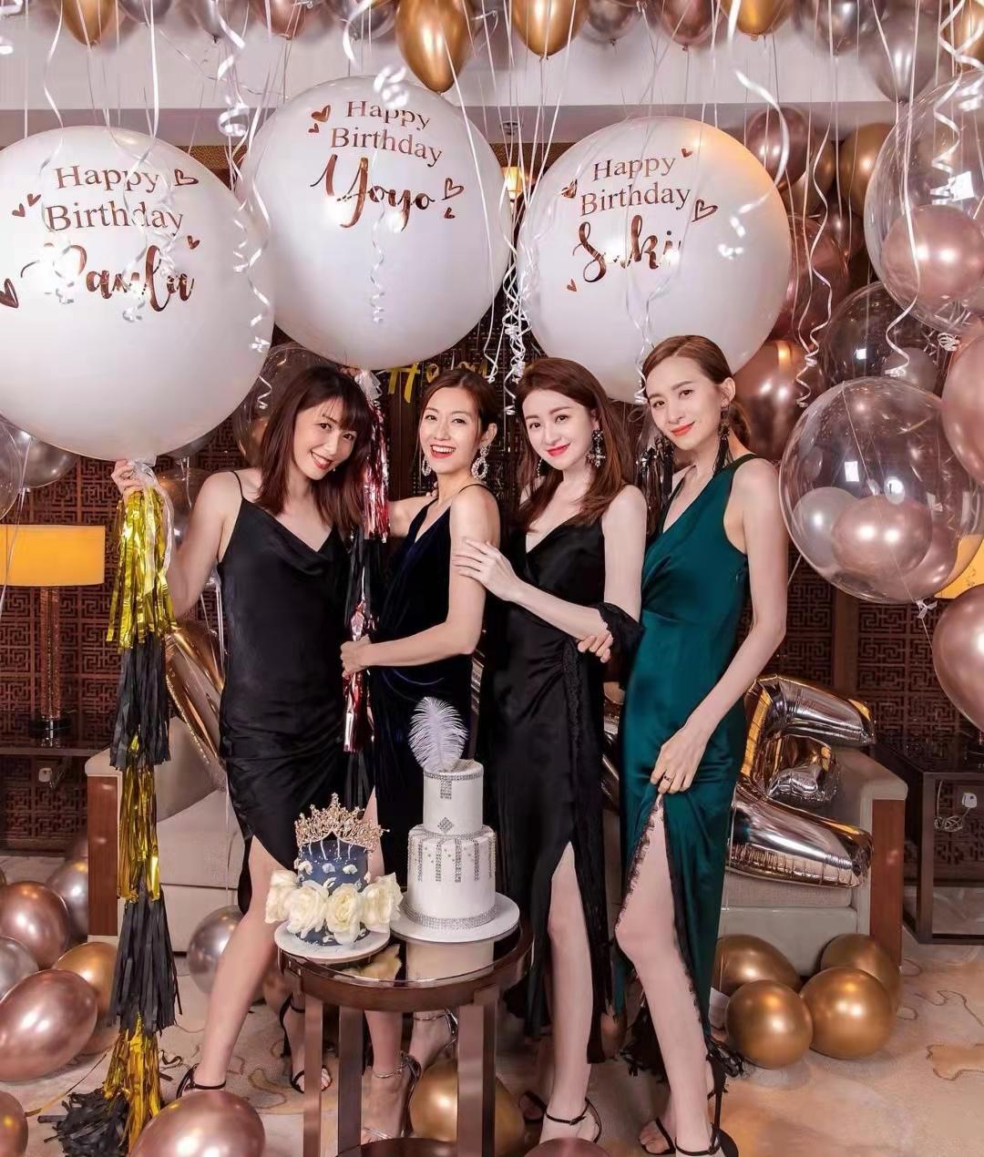 Eye-catching!"Spicy Moms" held a Virgo birthday party, all in deep V ...