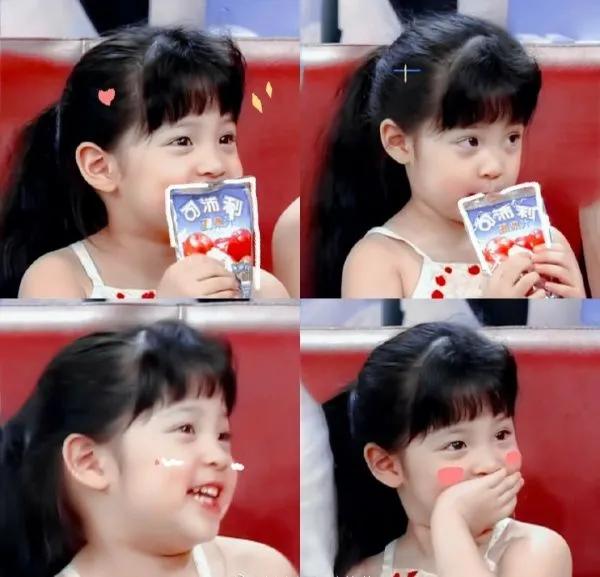 When the star was a child, Zhao Lusi was completely a mini version ...
