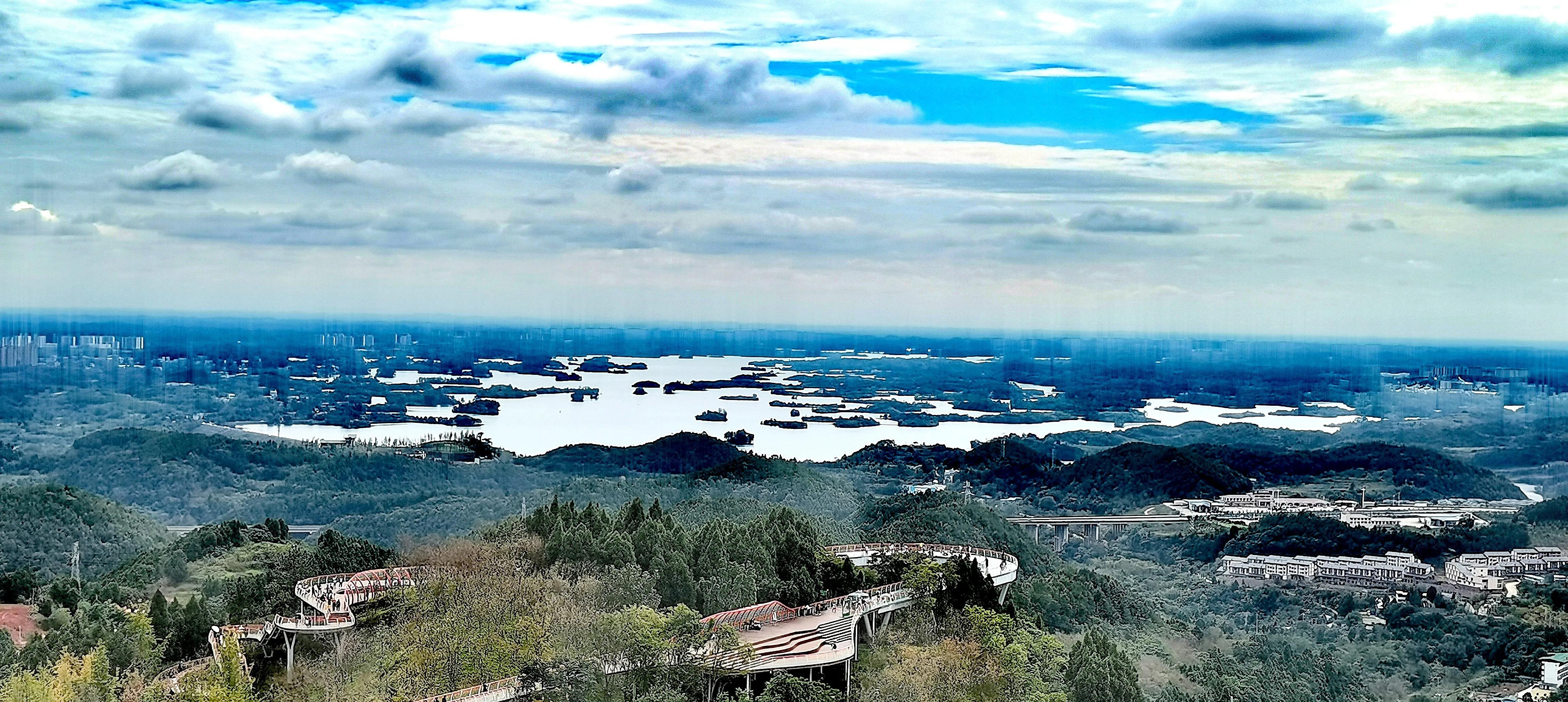 Longquan Mountain Urban Forest Park Danjingtai Scenic Area, a natural ...