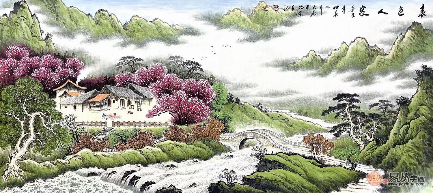 Wang Dawei is the representative painter of Li's landscape in today's ...