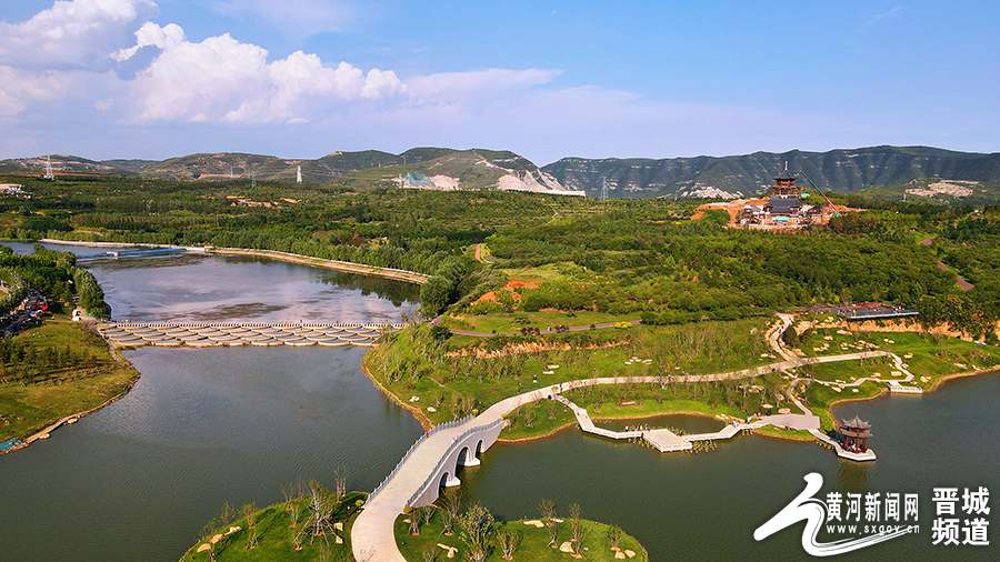 "Aerial Photography" Jincheng: Danhe New City Fengqi Lake - iNEWS