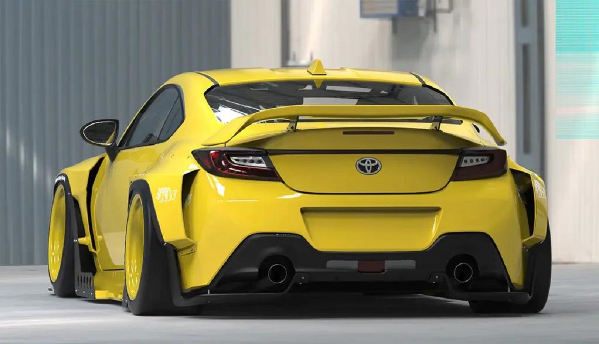 Toyota GR86 modified, brand-new wide-body kit, the vehicle is full of ...