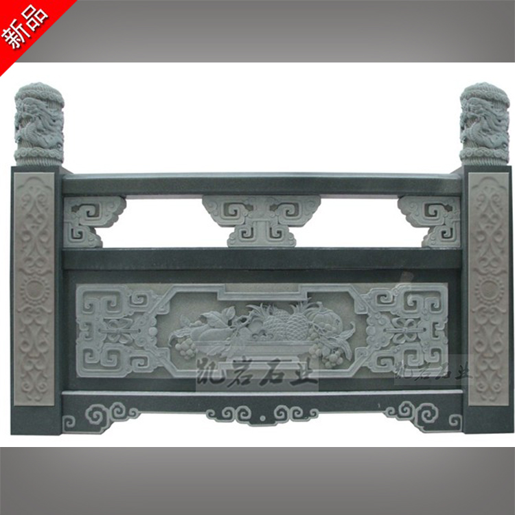 Chinese style stone railing garden stone railing carving - iNEWS