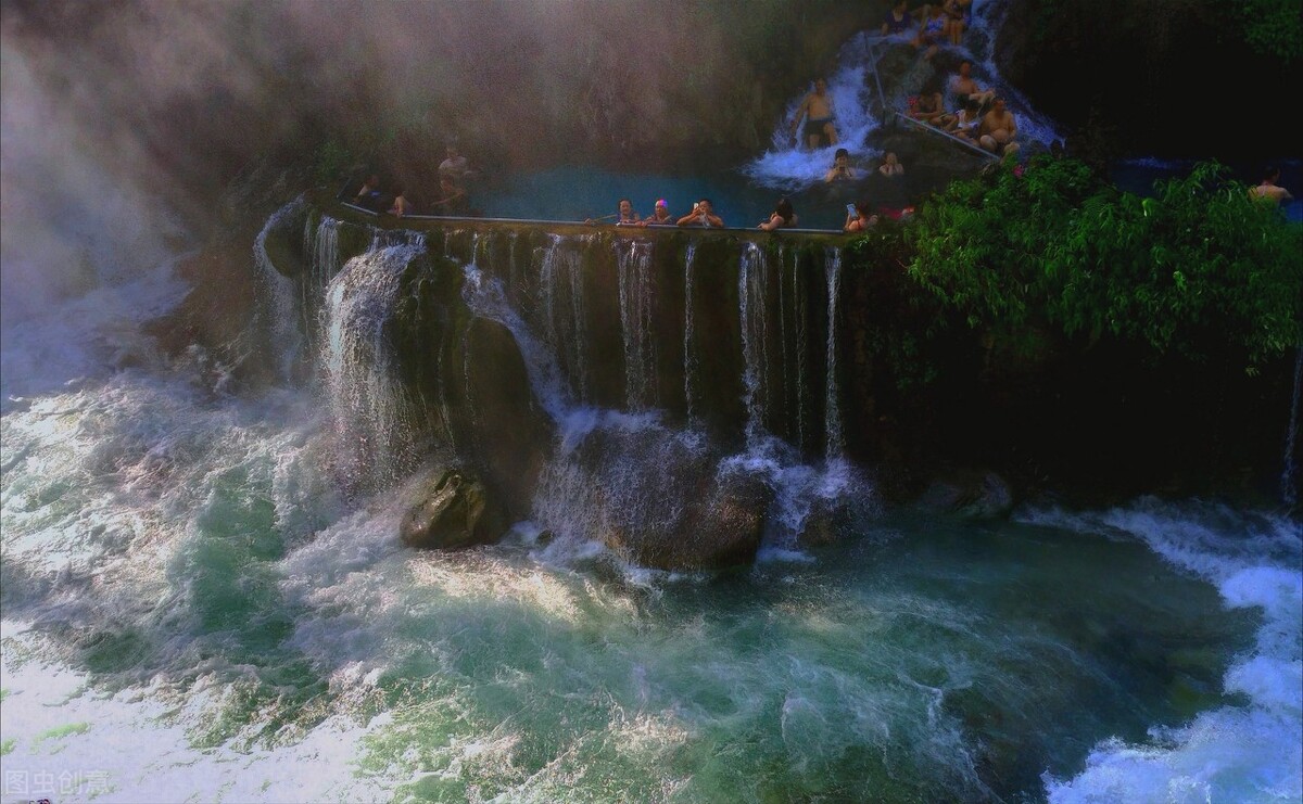 Damei Liangshan·Luoji Jiujiuri Hot Spring Waterfall - iNEWS