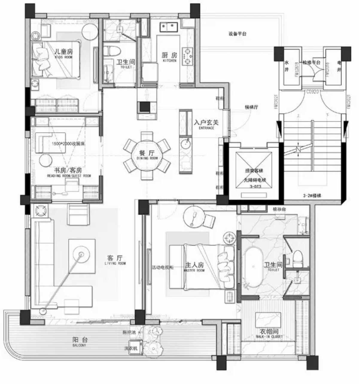 110 square meters apartment, six plan schemes, six design principles ...