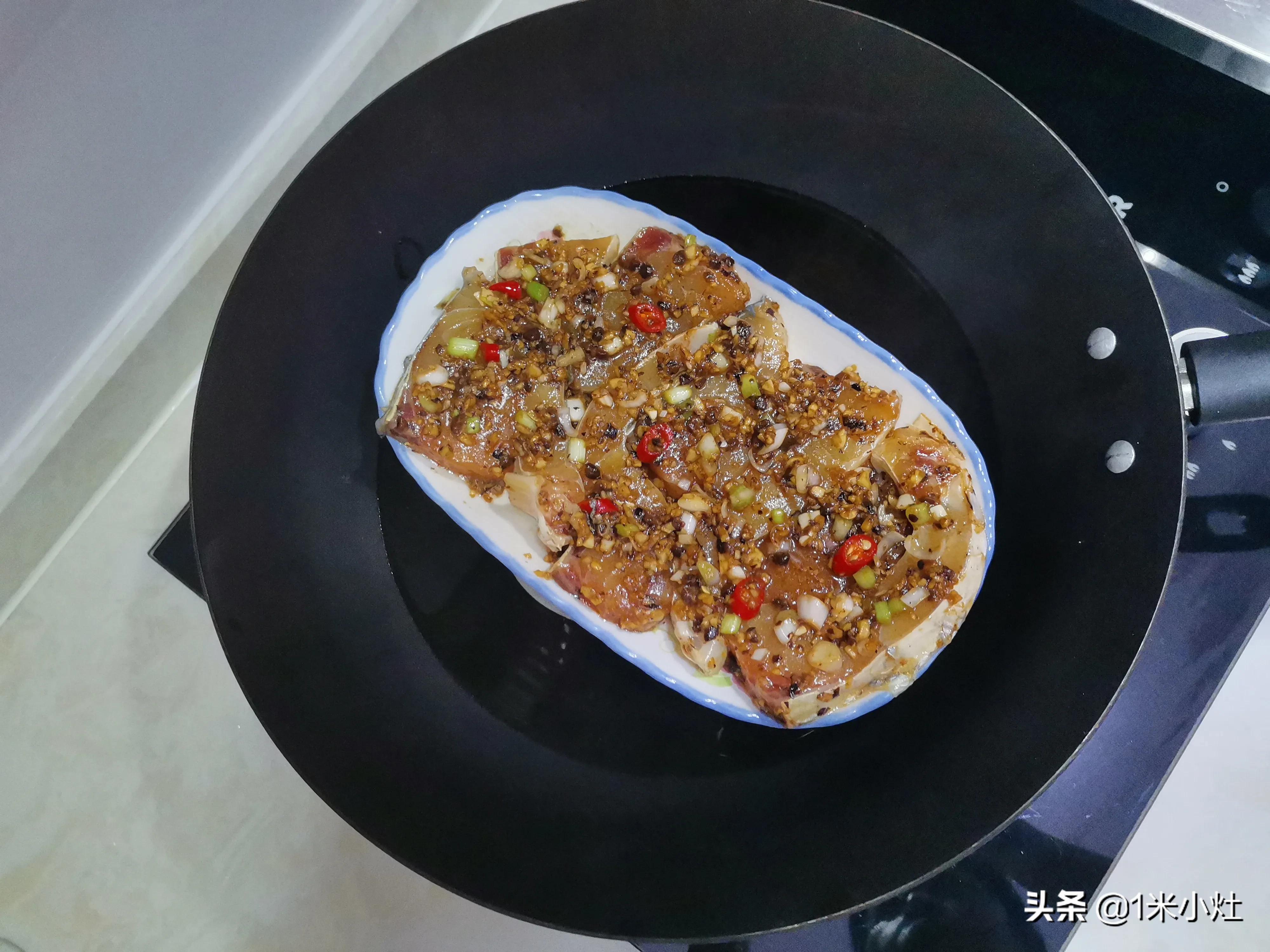 Cantonese-style steamed fish belly with black bean sauce, healthy ...