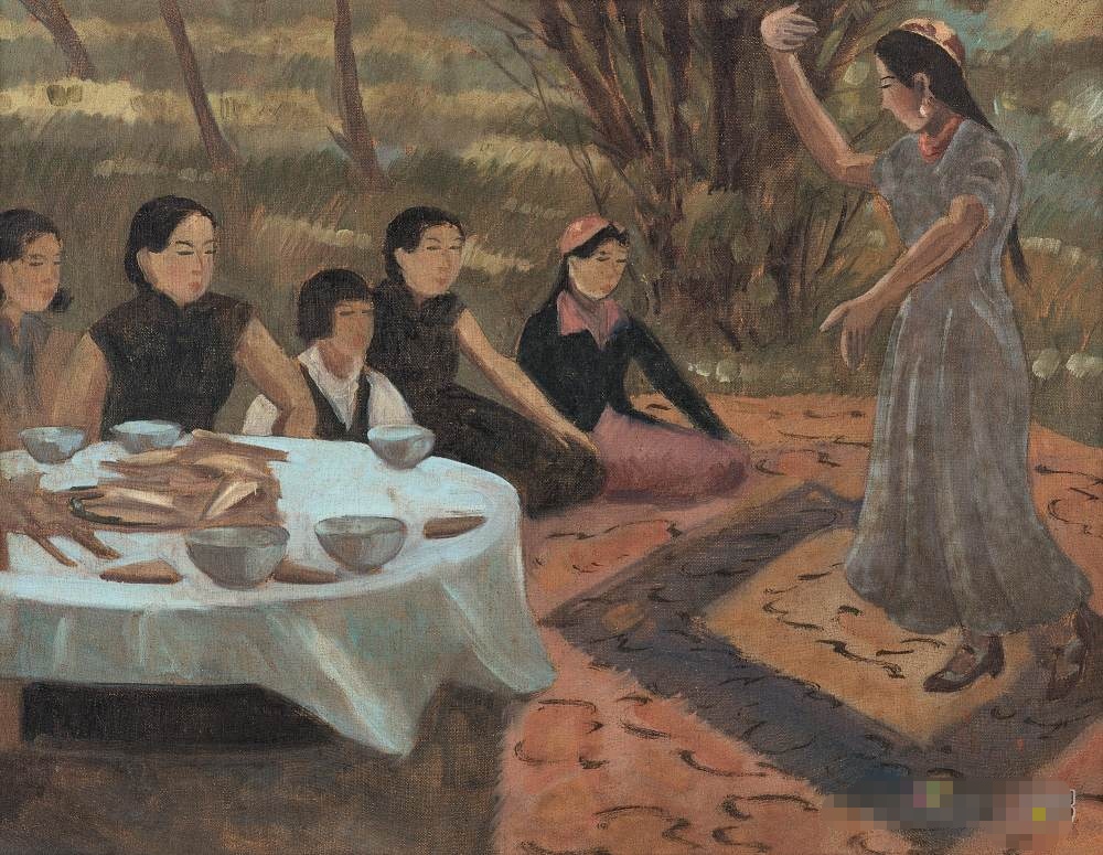 Five brothers talk about painting oil painting in China 22. Han Leran ...