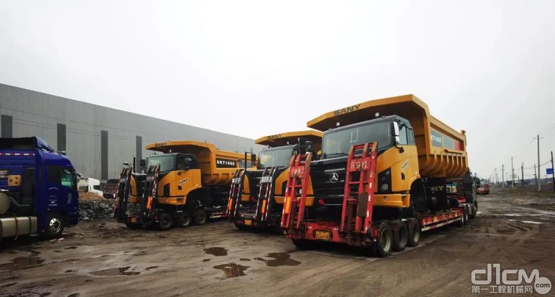 The first batch is in place!Sany SKT105S delivered to customers in batches - iNEWS