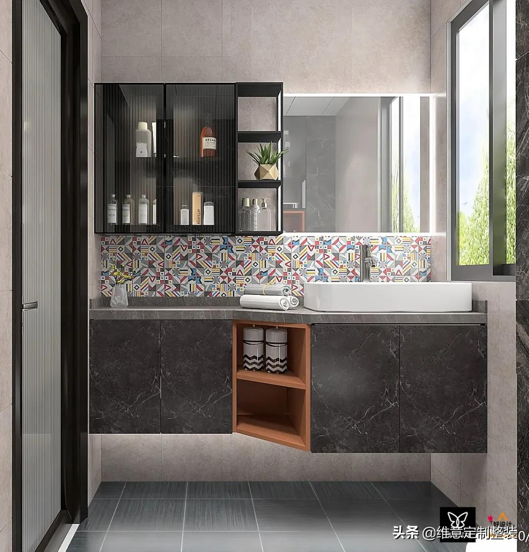 The 4m2 bathroom is so perfect, just copy it for the small apartment ...