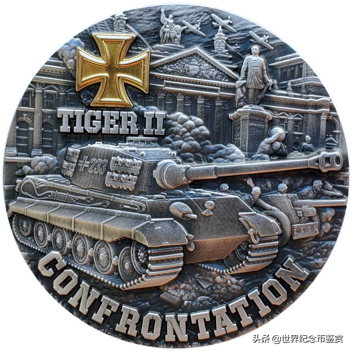 German Tiger King Tank-Second Silver Coin in Niue Confrontation Series ...