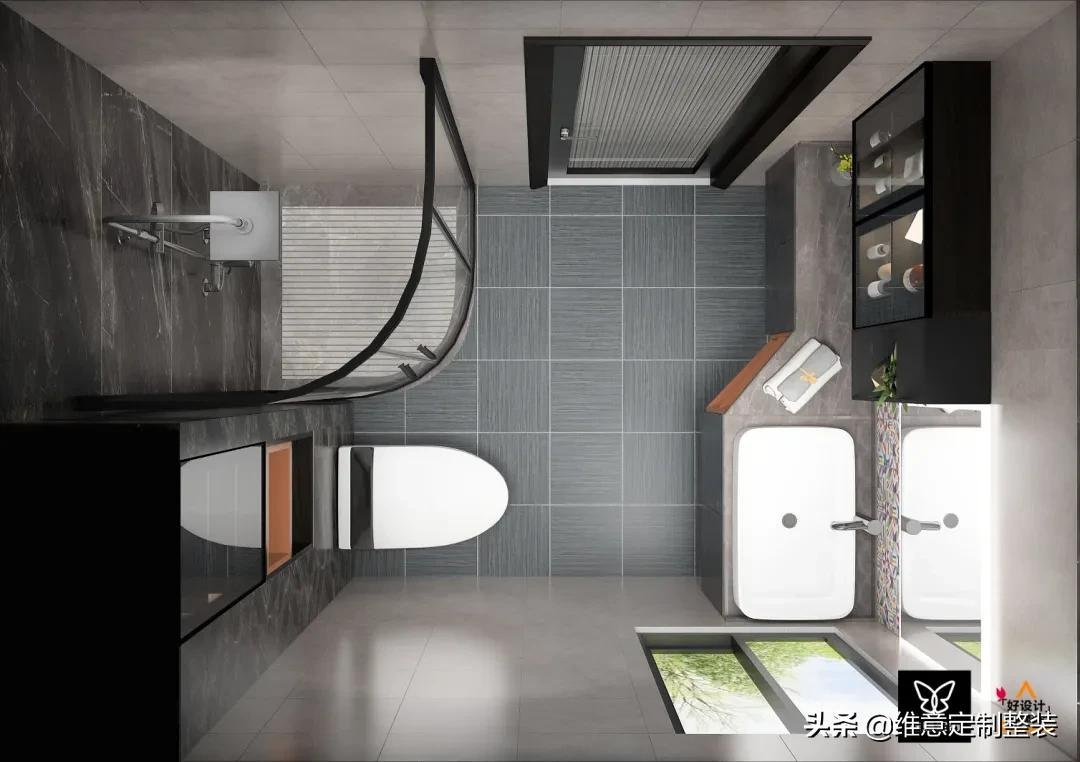 The 4m2 bathroom is so perfect, just copy it for the small apartment ...