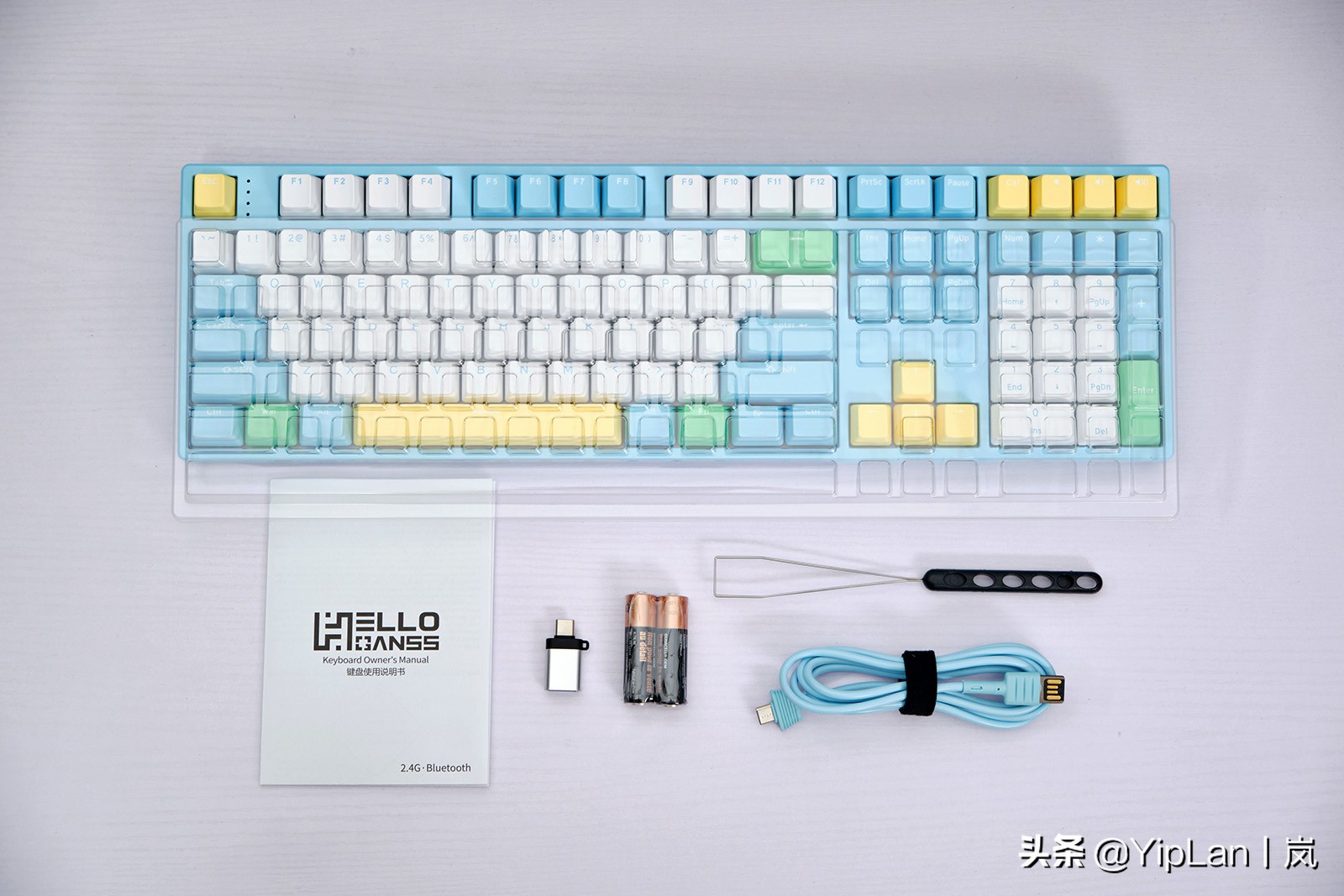 Broken rainbow and rain, waiting for you in the blue sky, Hello Ganss ...