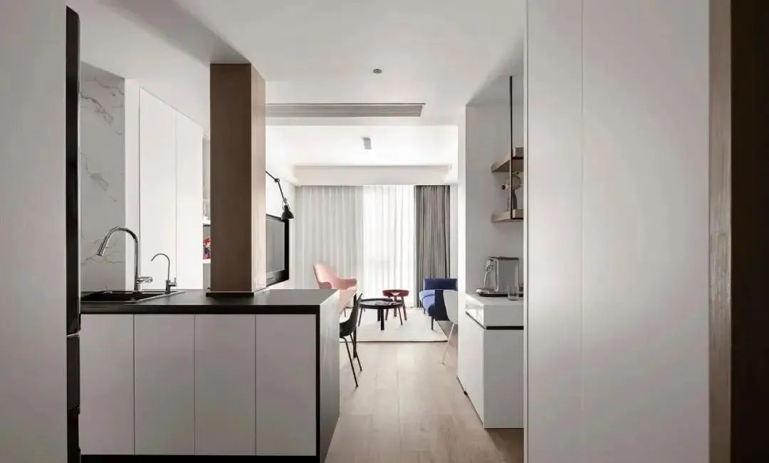 64 square meters of modern style small apartment, what kind of fairy ...
