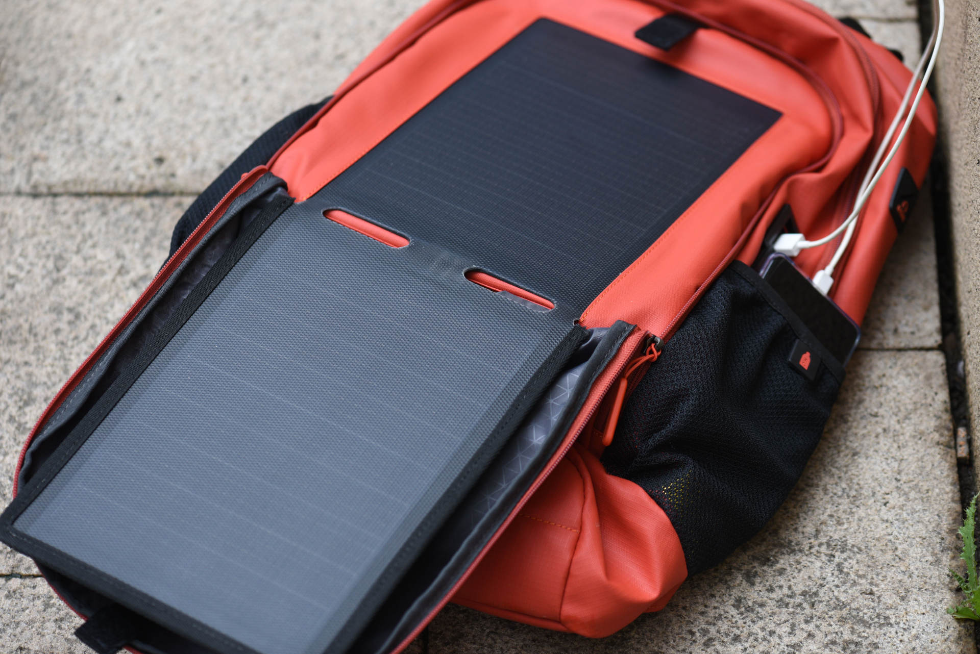 No battery anxiety, and even life-saving-a DASOLAR solar backpack ...