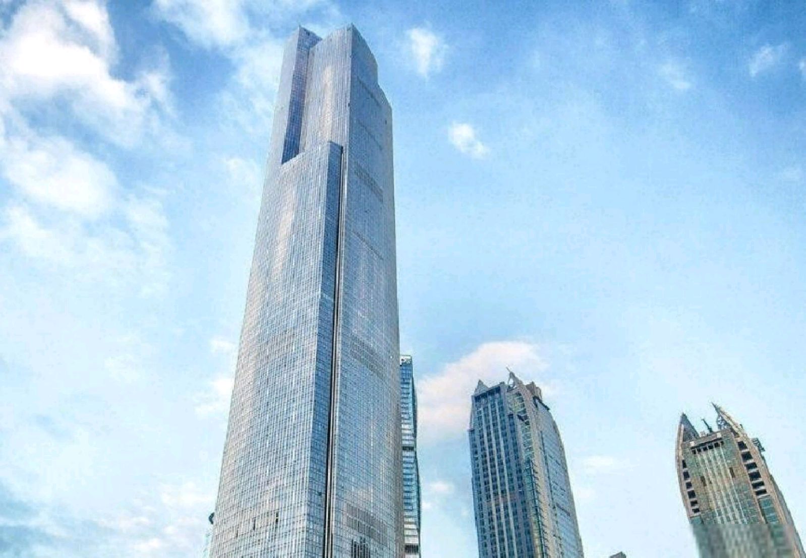 In addition to "the tallest building", this concrete building also ...
