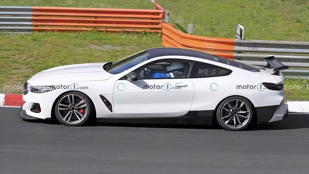 BMW M8 CSL spy photos exposed, eye-catching appearance, rear wing with ...