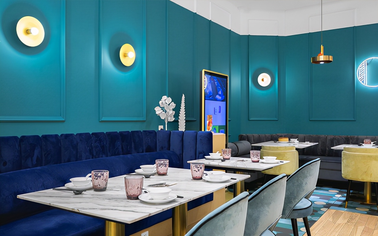 Restaurant decoration and color, the restaurant color matching skills ...
