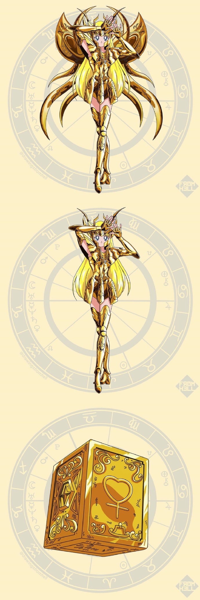Saint Seiya 12 Constellation Theme Sailor Moon Character Illustration ...