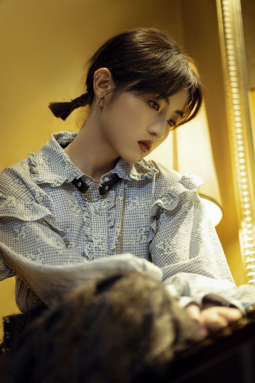 Zhang Zifeng retro palace style shirt - iNEWS