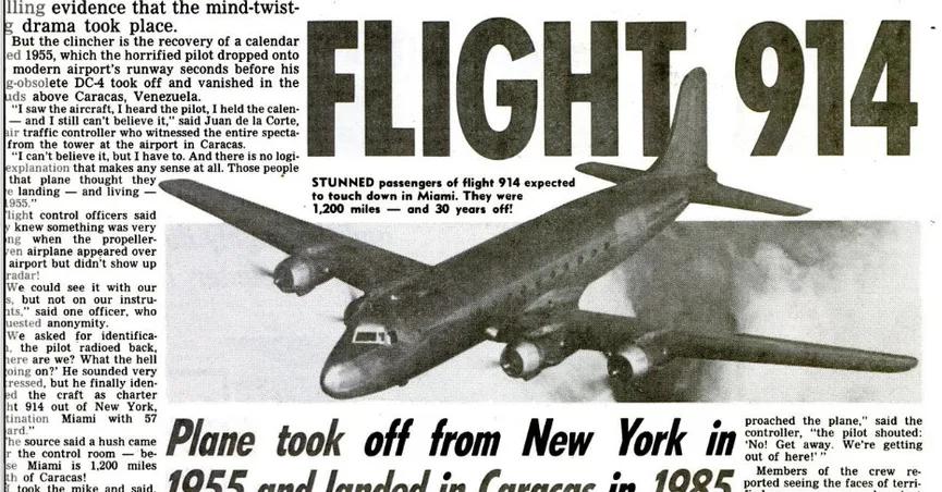 Flight 914 was strangely missing and landed again 37 years later. Is it ...