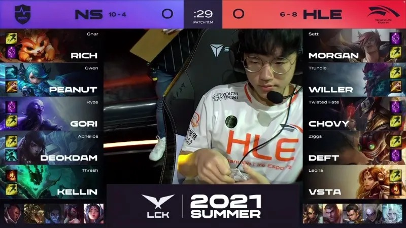 "Wicky LOL" LCK Summer Game: NS 2-1 HLE, the glacier mist wins - iNEWS