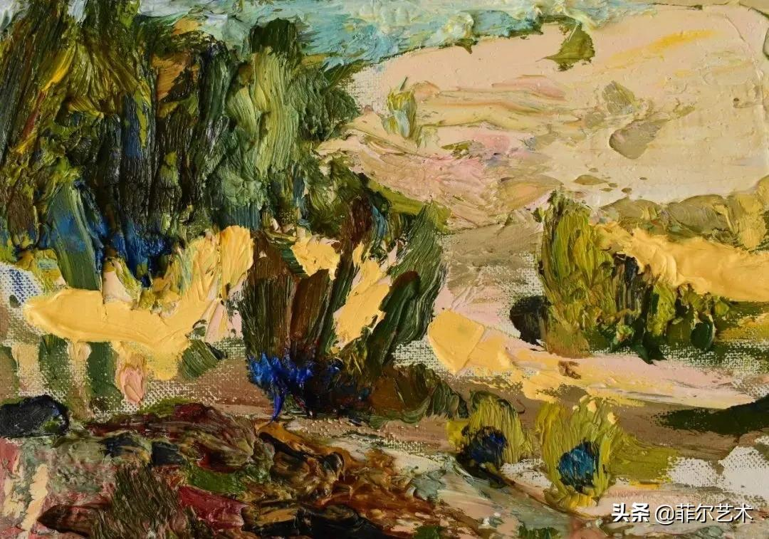 Painter Brian Cote's heavy brushwork oil paintings are bold and ...