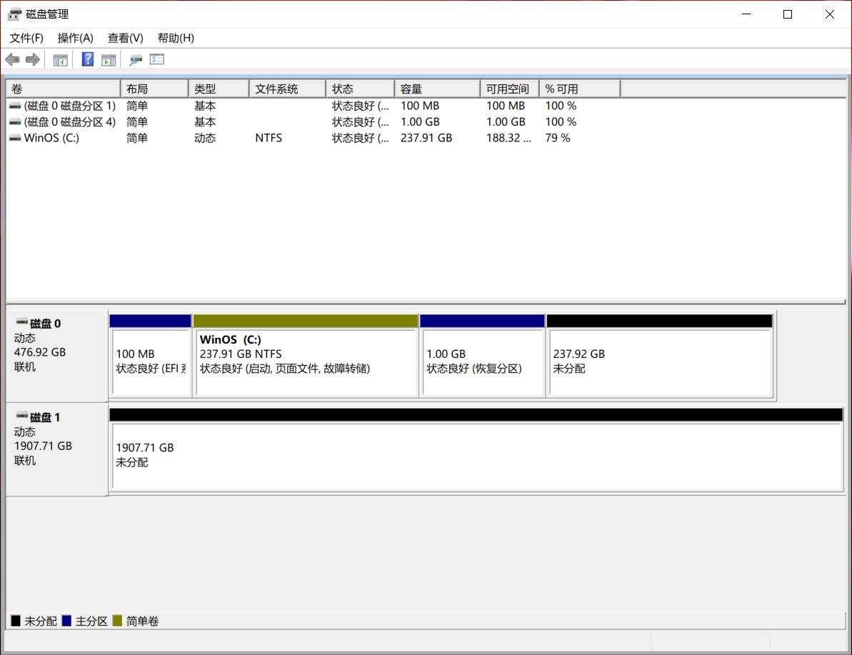 Simple volume, spanned volume, striped volume, 2TB solid state as an ...