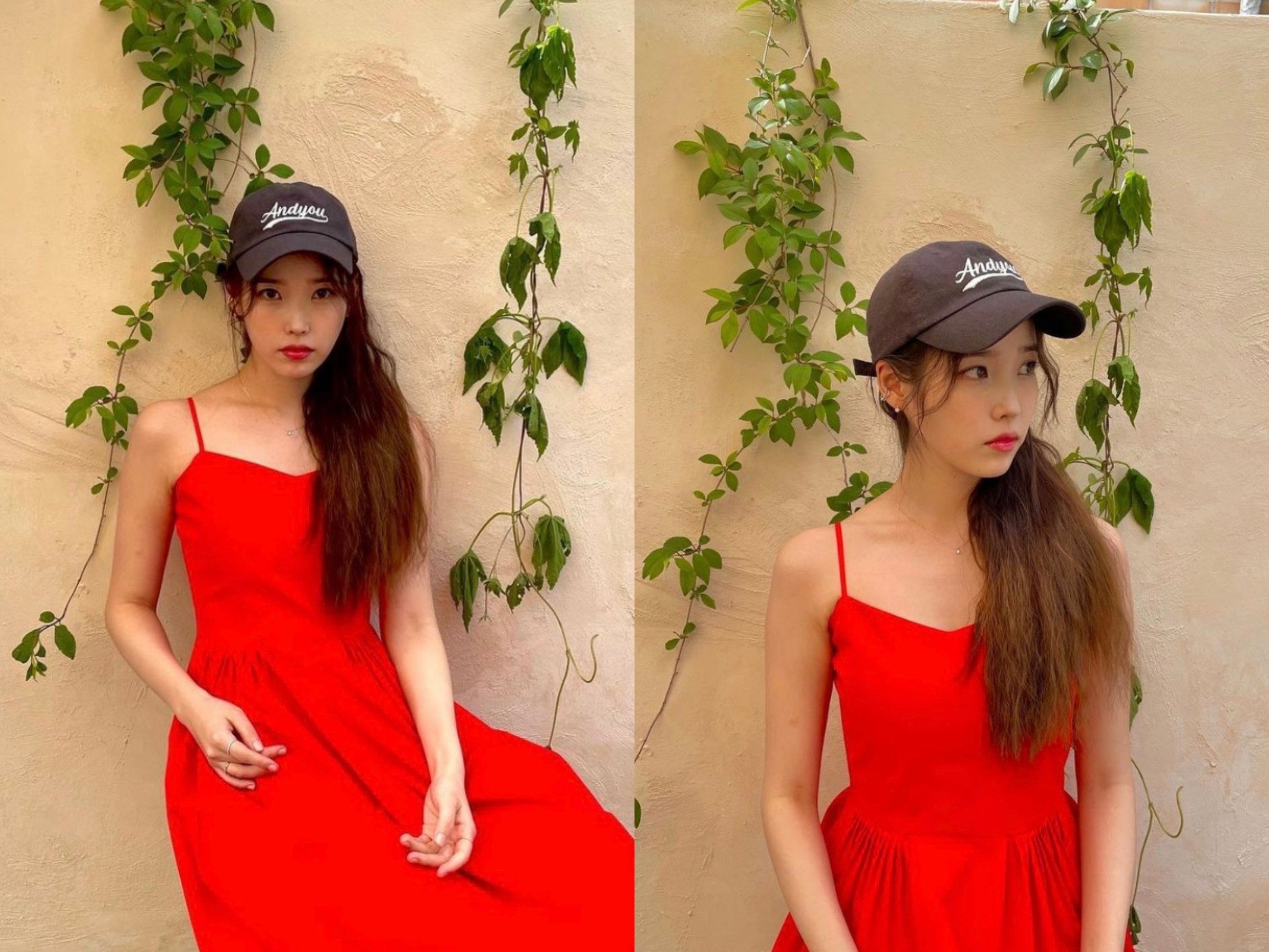 IU is so beautiful to wear this way!Korean stars are in love with the ...