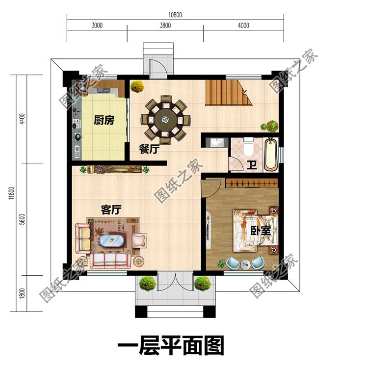 A 110-square-meter two-story building suitable for rural construction ...