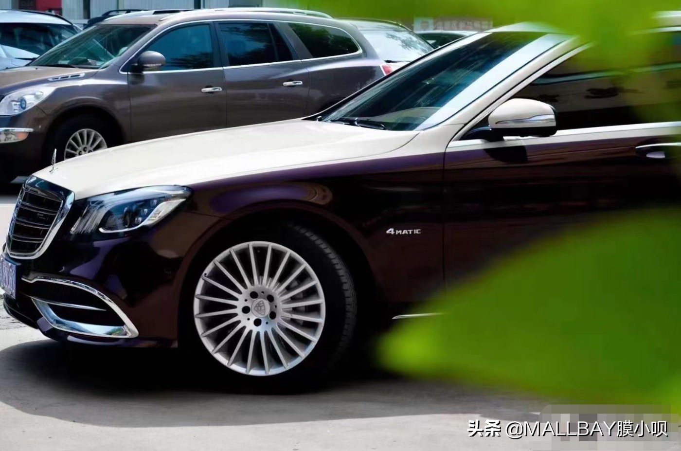 Maybach change color, Sahara yellow + metallic black rose color, this ...