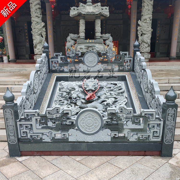 Chinese style stone railing garden stone railing carving - iNEWS