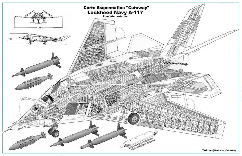 The F117N Seahawk was on the ship and was once an opponent of the F35 ...