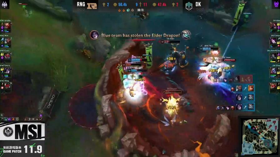 "Gala is the eternal god", the key is to grab the dragon and help RNG defeat DK!"Golden Rain" is ...