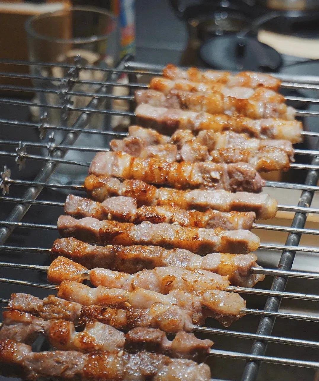 The best lamb skewers I have eaten recently. They are really delicious ...