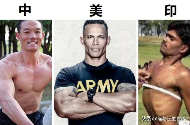 Comparison of the muscles of soldiers from various countries: the US ...