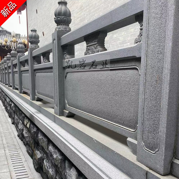 Chinese style stone railing garden stone railing carving - iNEWS