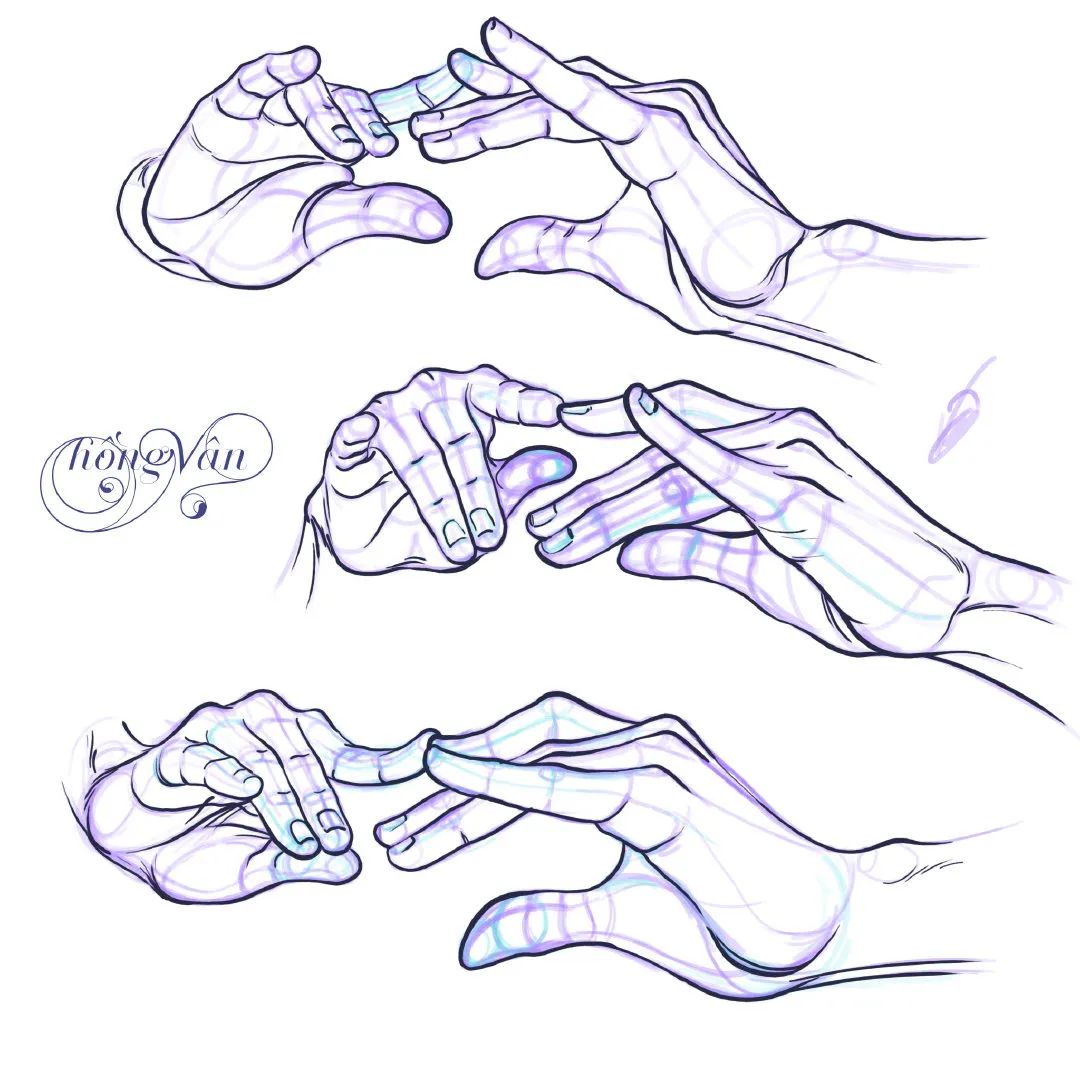 "Painting Reference" Human hand drawing reference shared by painter ...