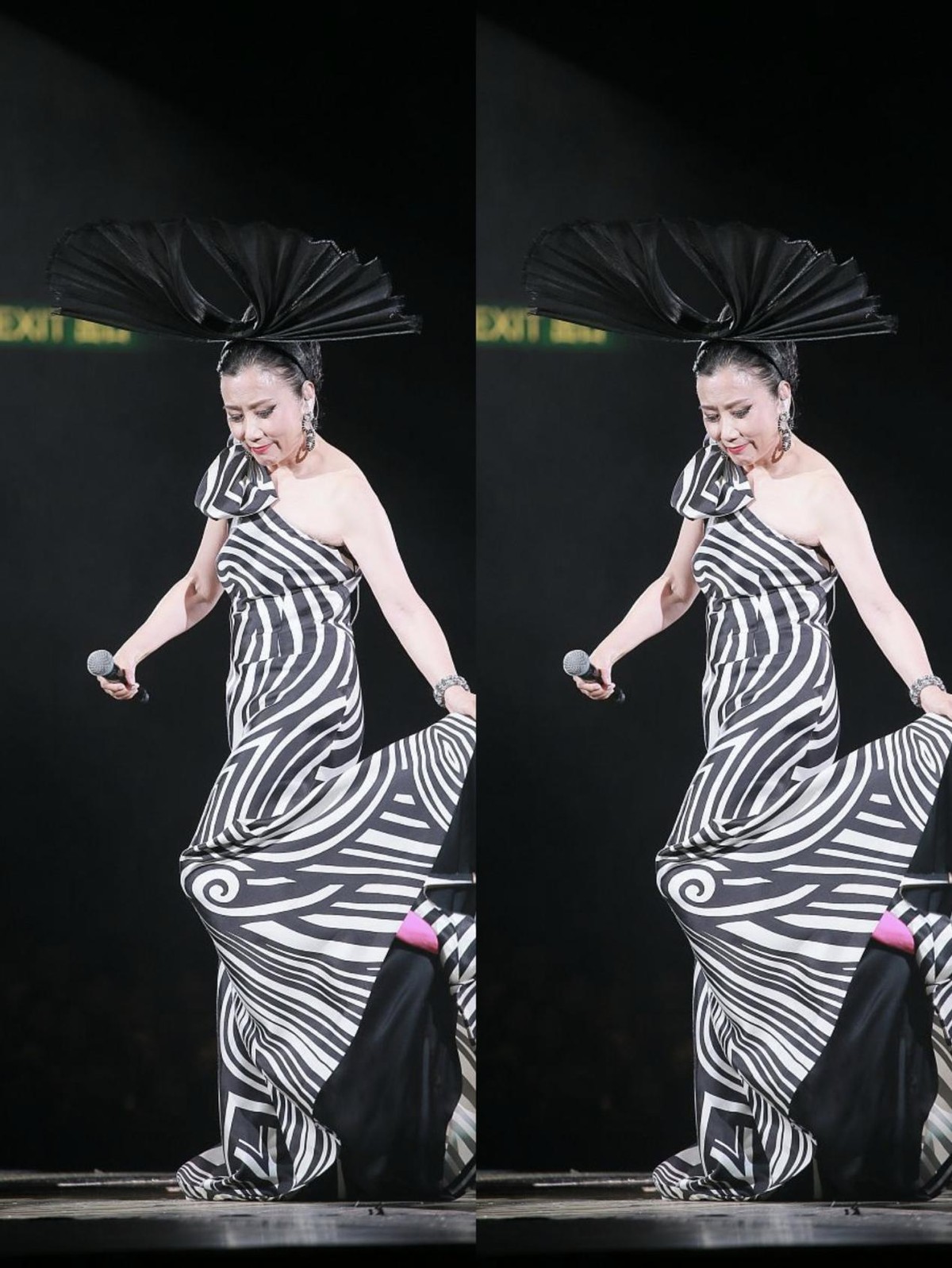 Wang Mingquan's look is really interesting. Wearing a "folding fan" on ...