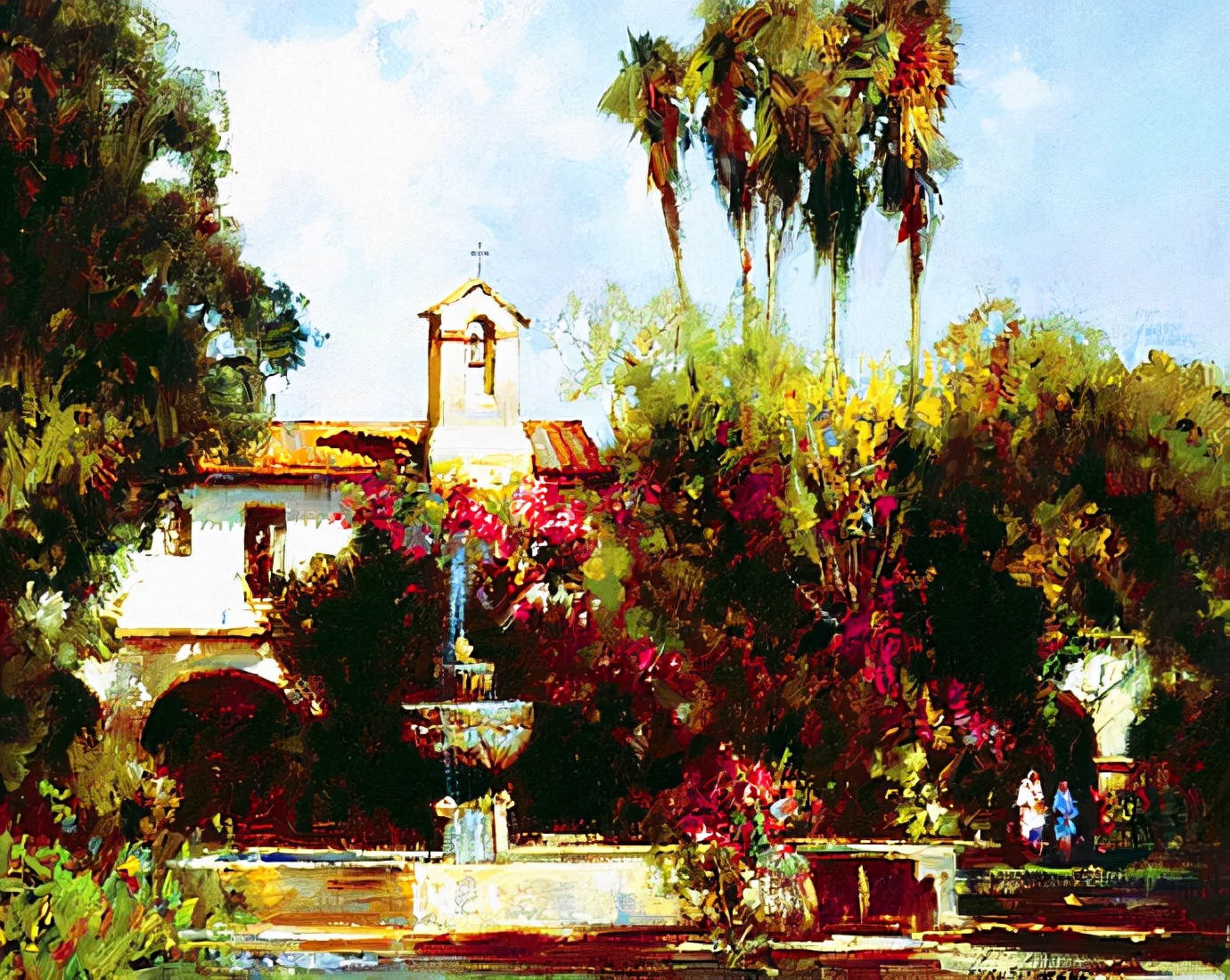 Cyrus Afsary sunny landscape painting - iNEWS