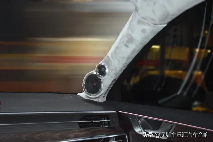 Audi A6 audio modified Poem PST6.2D+SK3.3 alto, enjoy the charm of Poem ...