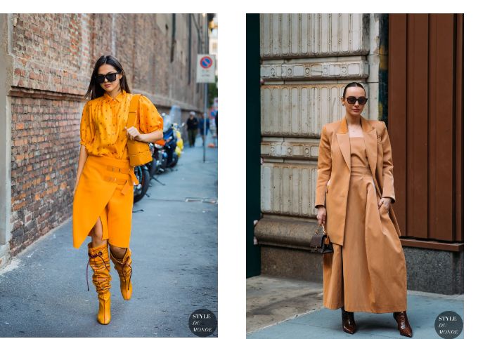 The skills of wearing the same color series, so that you can wear high ...