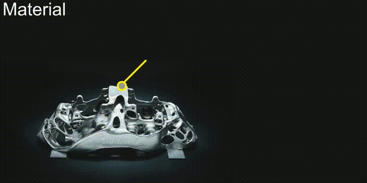 13 animated pictures explain the power of Bugatti CHIRON brake calipers ...