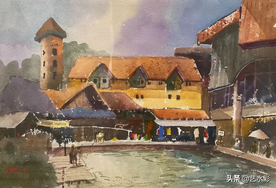 Singaporean artist Xie Jiangshui: Elegant and exquisite watercolor ...