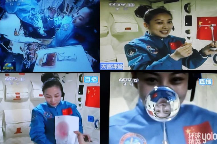 Beautiful and Savory Wang Yaping, "Space Teacher" God "picked the stars ...