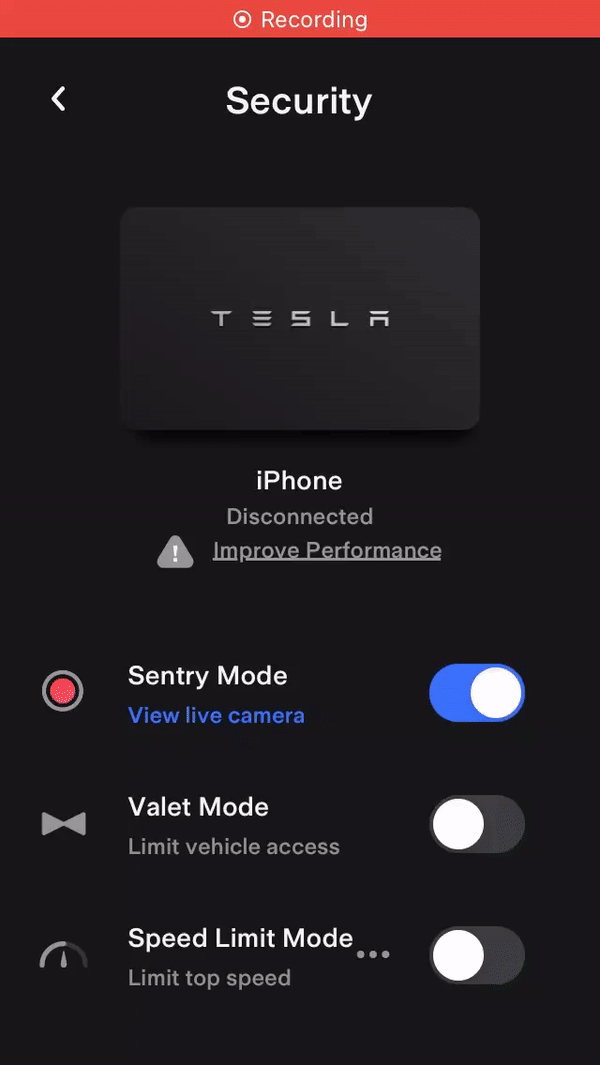 Is the real-time monitoring of vehicles (sentinel mode) on the Tesla ...
