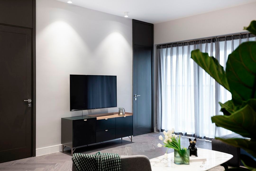 172 flat modern style high-end gray beautiful home, simple design is ...