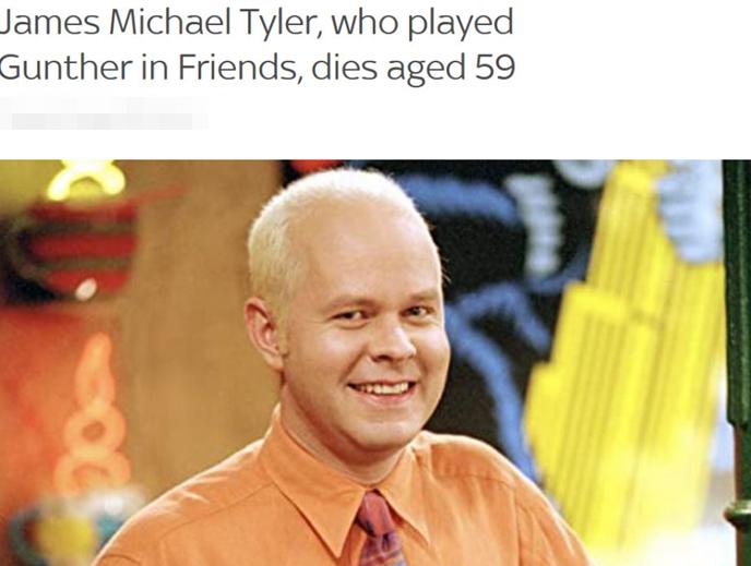 Actor James Michael Taylor has passed away!Ganser, who was 59 years old ...